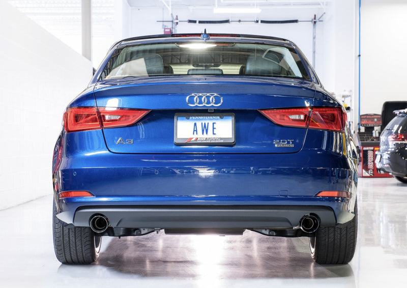 AWE Tuning Audi 8V A3 Touring Edition Exhaust - Dual Outlet Chrome Sil – YP Signal Corp