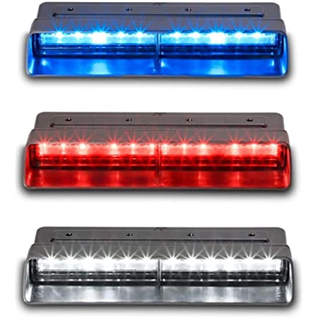 Federal Signal XStream Light, Dual-Head with Wire Leads, Blue/Red/Whit ...