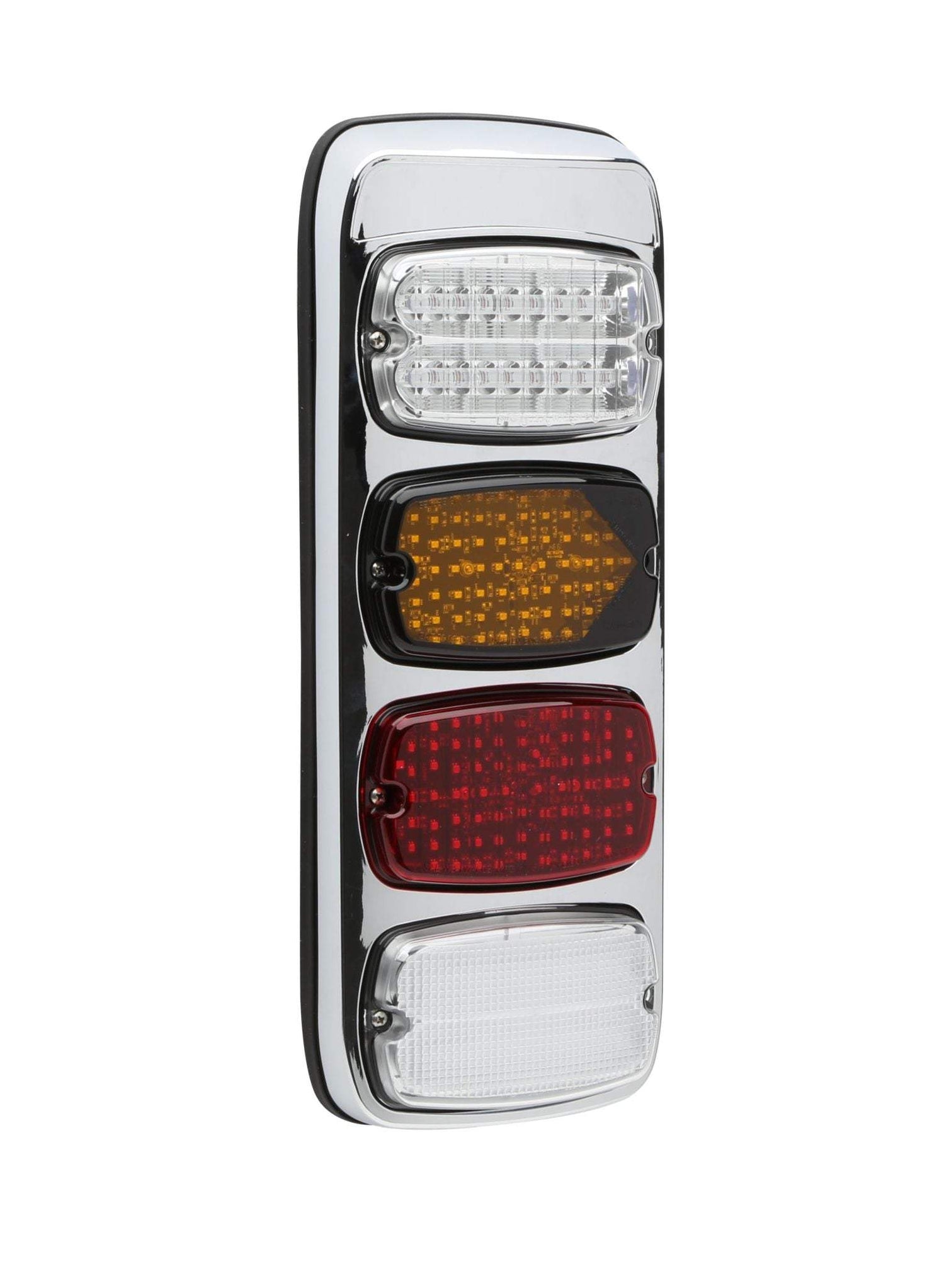 Whelen M6 Series Four Lights Chrome Flange Vertical Design — YP Signal Corp