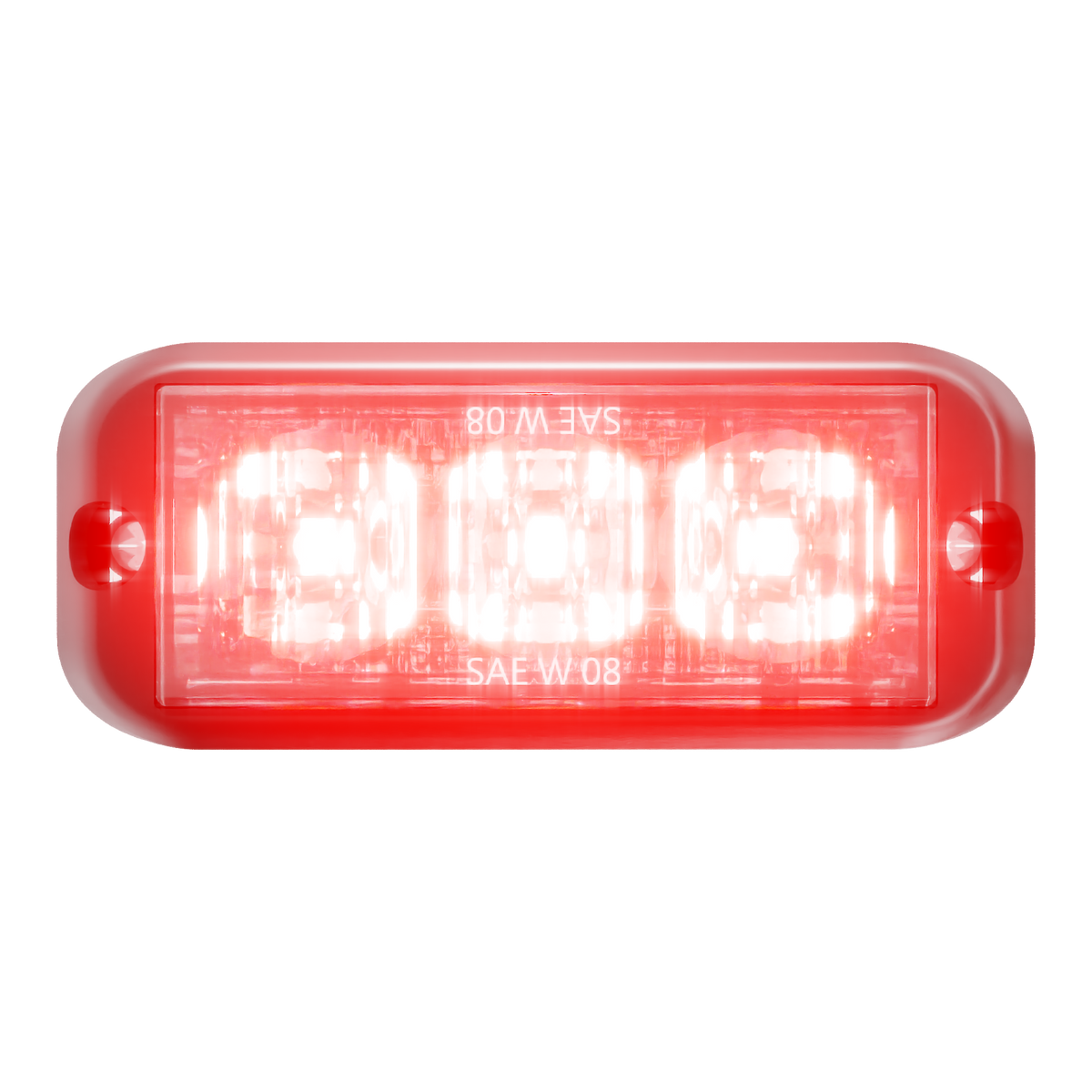 Abrams T3 Series LED Grille Light Head - Red – YP Signal Corp